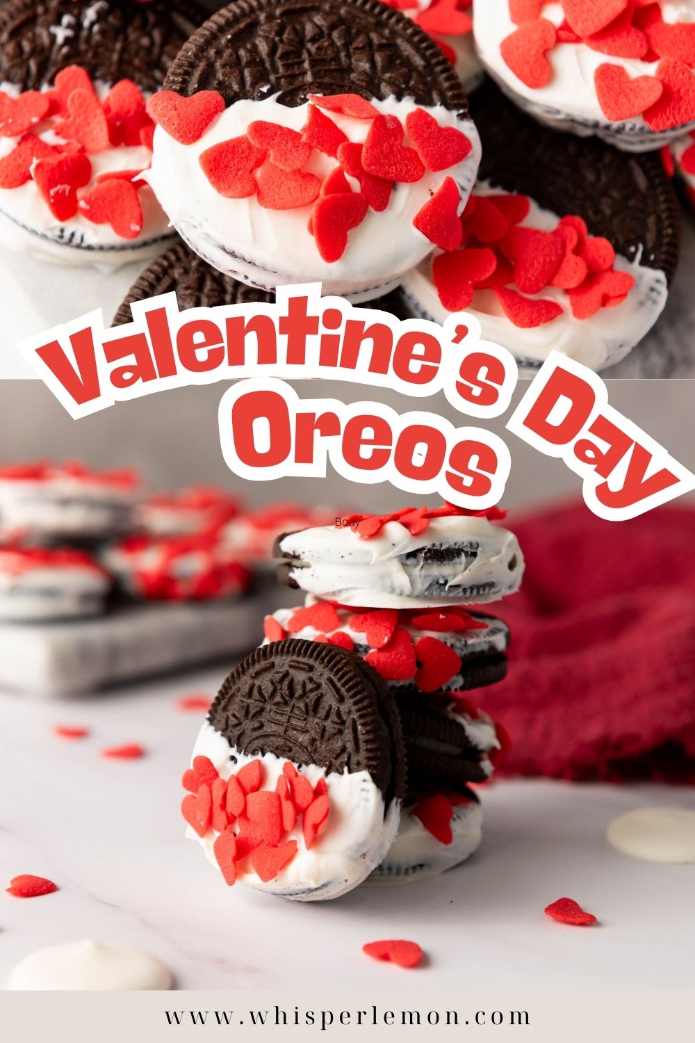 Valentine's Day Oreos - Whisper Lemon