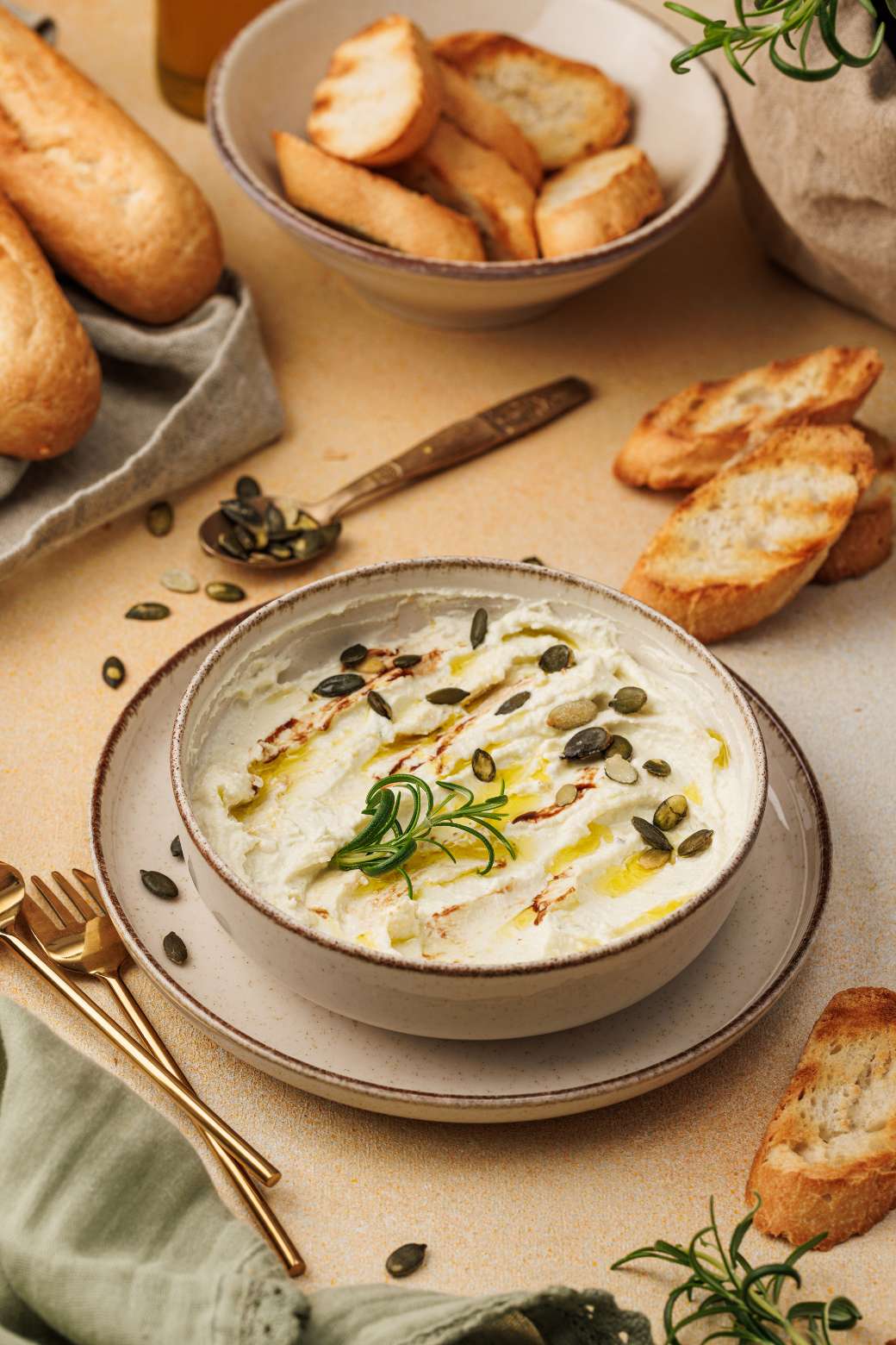 Creamy Baked Goat Cheese Dip - Whisper Lemon