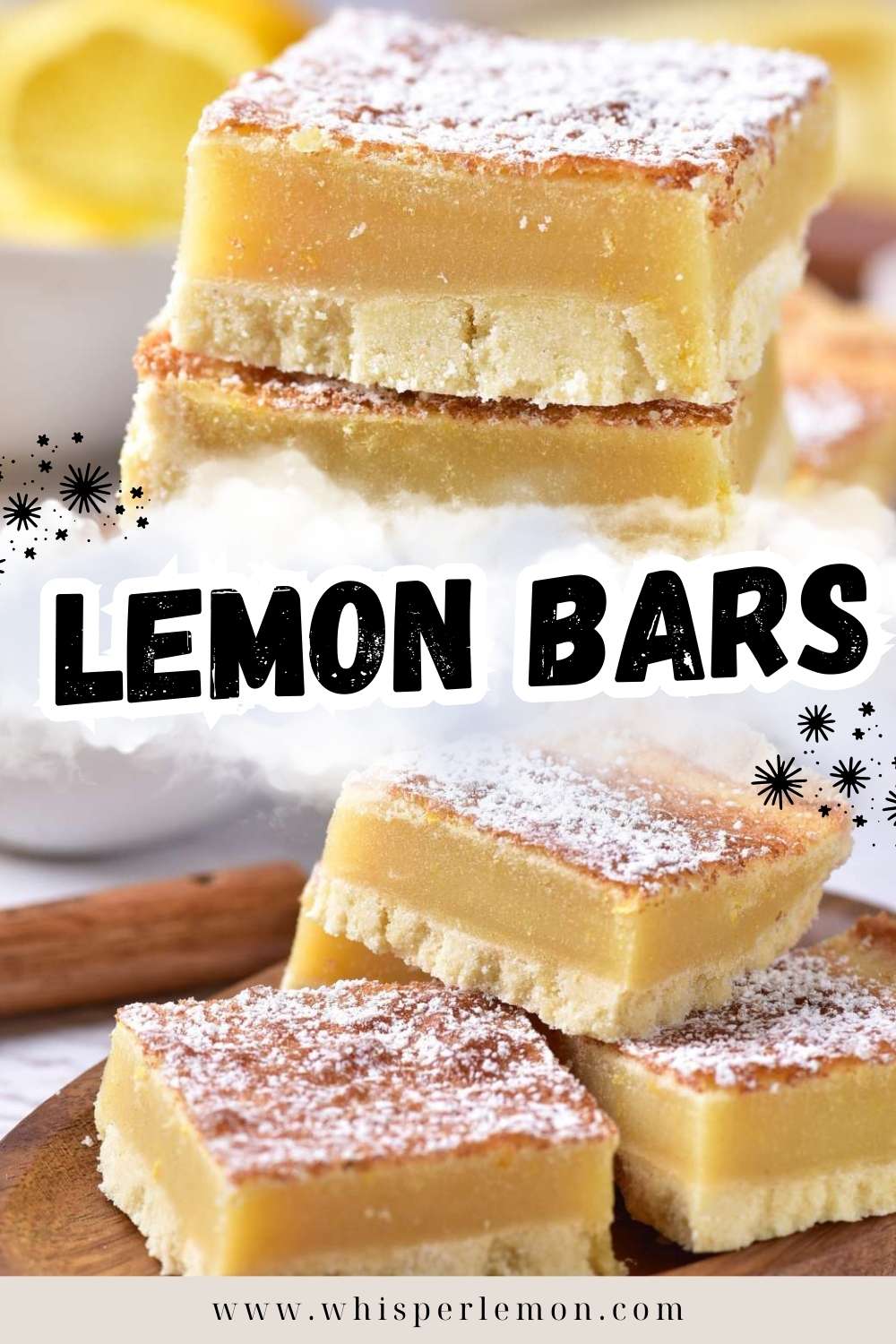 The Best Classic Lemon Bars - Whisper Lemon