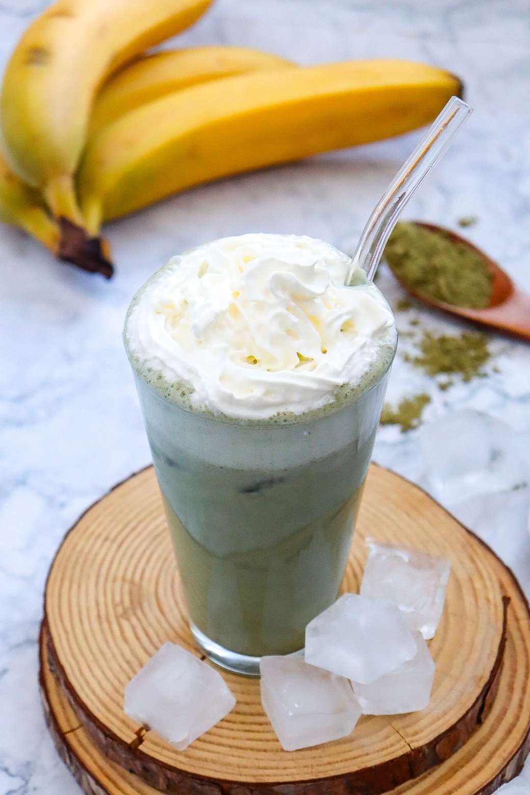Starbucks Inspired Healthy Green Tea Frappuccino - Whisper Lemon