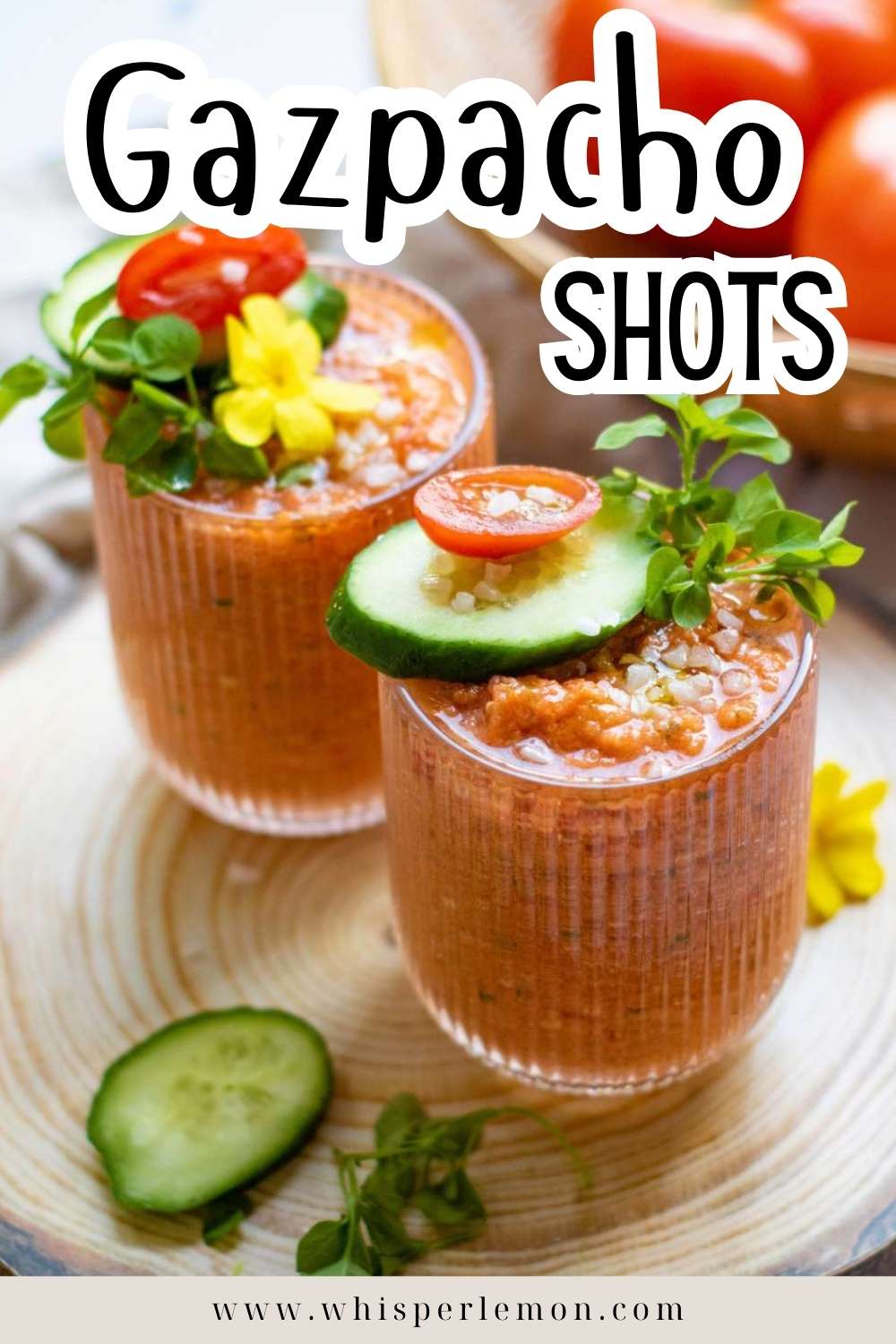 Gazpacho Shots - Whisper Lemon