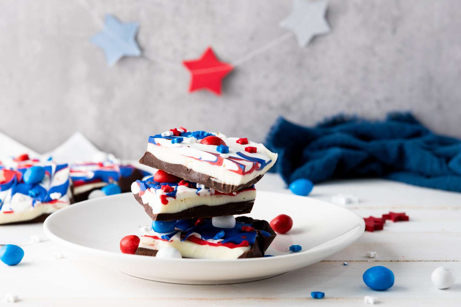 Patriotic Chocolate Bark - Whisper Lemon
